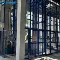 China 10m High 500kg-20000kg Industrial Indoor Goods Lift Hydraulic Cargo Elevator for sale