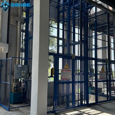 China 10m High 500kg-20000kg Industrial Indoor Goods Lift Hydraulic Cargo Elevator for sale