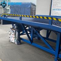 China 10T-10M Customized Blue Loading And Unloading Goods Hydraulic Dock Ramp for sale