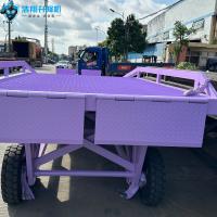 China Customized Purple Loading And Unloading Goods Manual Dock Ramp Energy Efficiency for sale