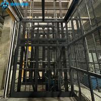 China 5 Tons 8m High Customized Black 500kg-20000kg Large Industrial Indoor Hydraulic Cargo Elevator for sale