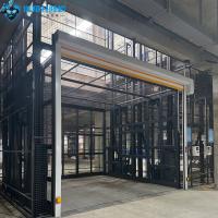 China 5 Tons 8m High Customized Black 500kg-20000kg Large Industrial Indoor Hydraulic Cargo Elevator for sale