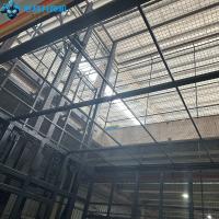 China 5 Tons 8m High Customized Black 500kg-20000kg Large Industrial Indoor Hydraulic Cargo Elevator for sale
