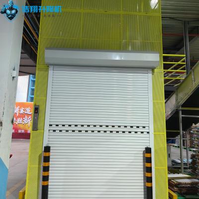 China 7 Tons 10 m High Customized Yellow 500kg-20000kg Large Industrial Indoor Hydraulic Freight Elevator for sale