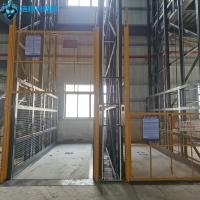 China 5 Tons 6 M High Customized Yellow 500kg-20000kg Large Industrial Indoor Hydraulic Freight Lift for sale