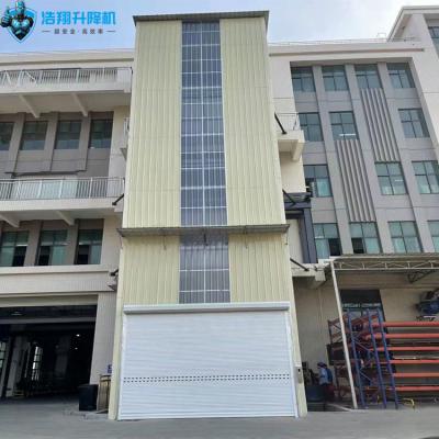China 3 Floors 10 m Large Rolling Door Customized Outdoor Freight Elevator for sale