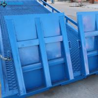 China 15T-10M Customized Blue Loading And Unloading Freight  Hydraulic Dock Ramp for sale