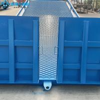 China Large Load Capacity Conventional Blue Hydraulic Dock Ramp For Loading And Unloading Freight for sale
