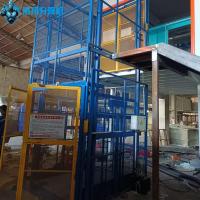 China Double Door Two Floors 6 m Warehouse Cargo Elevator Steel Heavy Loads Hydraulic Lifts for sale