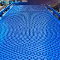 China 10T-10M Regular Blue Portable Manual Dock Ramp For Forklifts Loading And Unloading Freight for sale