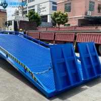 China 10T-10M Regular Blue Portable Manual Dock Ramp For Forklifts Customized for sale