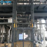 China Custom Made Hydraulic Mezzanine Cargo Lift Freight Elevator Warehouse Guide Rail Cargo Lift for sale