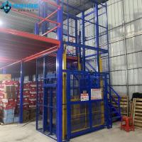 China Custom 2-10 Ton Electric Freight Elevator Lift For Cargo / Goods Hydraulic Lift Platform With 3-6M Height & Warehouse Installation for sale