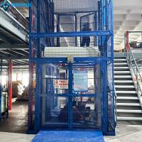China China Industrial Indoor Vertical Lead Rail Mezz Goods Lift Hydraulic Freight Elevator Guide Rail Lift Platform for sale