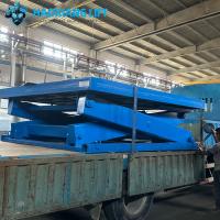 China Fixed Hydraulic Scissor Lift with Rollers -0.8T-12T, robust, roller-facilitates loading/unloading, simple operation, high-strength steel, industrial-grade reliable for sale