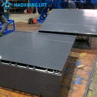 China Adjustable Height Dock Leveler 5t-18t Non-Slip Cargo Dock Transition Plate Hydraulic truck loading for sale