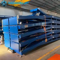 China 15T Heavy Duty Hydraulic Mobile Dock Ramp - Anti-Slip Diamond Surface Forklift Compatible for sale