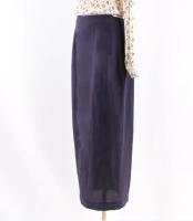 China 260 Gram Tencel Twill Fabric Size 36 38 40 PFP Womens Black Maxi Skirt for sale