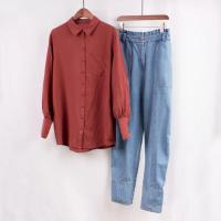 China 75 Tencel Lyocell Women'S Shirts 25% Linen Lyocell Fabric Fashionable for sale
