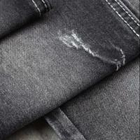 China Sanforizing Twill Tencel Spandex Fabric 300/40D Cotton Polyester Denim Sulfur Black for sale
