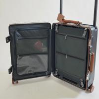 China Unisex Large Trolley Case Suitcase Aluminum Frame Durable PC Material TSA Full Travel Luggage Set Fashionable Spinner Outdoors for sale