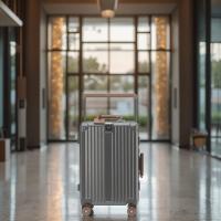 China Unisex Large Trolley Case Suitcase Aluminum Frame Durable PC Material TSA Full Travel Luggage Set Fashionable Spinner Outdoors for sale