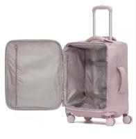 China 2025 Luxury Lightweight Nylon 18-Inch Large Capacity Waterproof Luggage Case Swivel Spinner Mainly Fabric Versatile Suitcase for sale