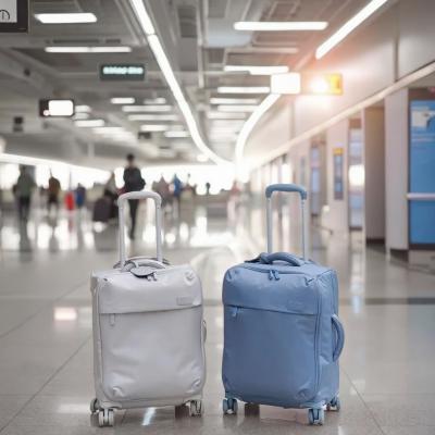 China 2025 Luxury Lightweight Nylon 18-Inch Large Capacity Waterproof Luggage Case Swivel Spinner Mainly Fabric Versatile Suitcase for sale