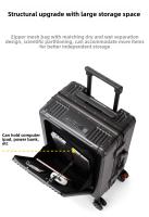 China Silent Wheel Business Travel Luggage Pc Carry On 4 Wheel Cabin Suitcase  20 Inch for sale