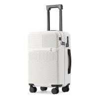 China 2025 Latest Design Extendable Anti-Theft Suitcase Front-Opening Outdoor Travel Luggage Wholesale Low Prices for sale