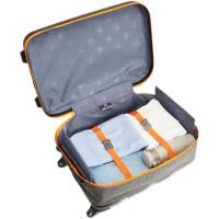 China Unisex Lightweight Trolley Case One-Way Spinner Wheel Foldable Large Size ABS+PC Fashionable Password Luggage for Men's Women's for sale