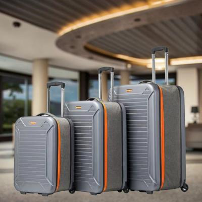 China Large Capacity Anti-Theft Trolley Luggage Fashionable ABS PC Material Durable Hand Carry-Ons Spinner TSA Approved Rotating for sale