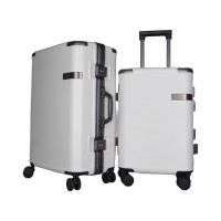China Unisex Stylish Large Capacity PC Carry-On Luggage High Quality Business Travel Bag Durable Spinner Caster Lock Classic Style for sale