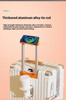 China New Design Durable Aluminum Frame Travel Suitcase Multi-Function Large Cup Holder Boarding Pass TSA with Silencer Wheel for sale
