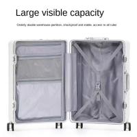 China High-Value Unisex Multifunctional ABS+PC Trolley Case Waterproof Front Opening Travel Luggage Strong Password Box Suitcase for sale