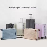 China High-Value Unisex Multifunctional ABS+PC Trolley Case Waterproof Front Opening Travel Luggage Strong Password Box Suitcase for sale