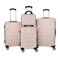 China Hot Sellers 3-Piece Luxury Travel Trolley Suitcase Set Large Carry-On Luggage with Easy Movement Wheels Zipper Opening for sale