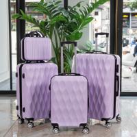 China Hot Sellers 3-Piece Luxury Travel Trolley Suitcase Set Large Carry-On Luggage with Easy Movement Wheels Zipper Opening for sale