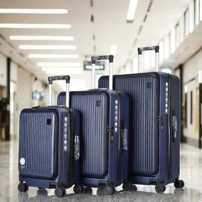 China Luxury Travel ABS Suitcase Business Use 28inch Front Opening Cabin Luggage for sale