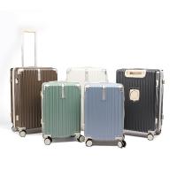 China Trendy Designs Modern Travel Cubes Luggage Children's Portable Pilot Aluminum Frame Suitcase Spinner Wholesale Chinese Products for sale