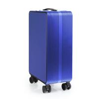China Unisex Hard Side Trolley Luggage Wholesale ABS PC Material Suitcase Spinner Caster TSA Aluminum Metal Frame Travelling Check-In for sale