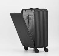 China Unique Features Aluminum Luxury  Luggage Front Open Carts Large Carry-ons Cabin Trolley Suitcase Luggage for sale