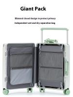 China New 20-Inch Boarding Case 24-Inch Anti-Fall Trolley Case Mute Wheel PC Password Luggage Suitcase Mainly ABS Unisex Spinner for sale