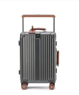 China New 20-Inch Boarding Case 24-Inch Anti-Fall Trolley Case Mute Wheel PC Password Luggage Suitcase Mainly ABS Unisex Spinner for sale