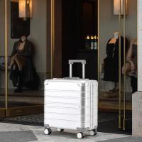 China Unisex 18-Inch All Aluminum Alloy Trolley Case Spinner Caster Wheel TSA Lock Waterproof Small Business Boarding Suitcase for for sale