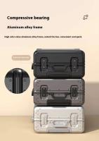 China Unisex 18-Inch All Aluminum Alloy Trolley Case Spinner Caster Wheel TSA Lock Waterproof Small Business Boarding Suitcase for for sale