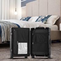 China All-Aluminum Magnesium Alloy Travel Suitcase Unisex Fashionable Universal Wheel Boarding Luggage Men's Women's Metal Trolley for for sale