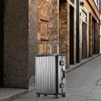 China All-Aluminum Magnesium Alloy Travel Suitcase Unisex Fashionable Universal Wheel Boarding Luggage Men's Women's Metal Trolley for for sale