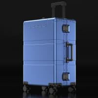 China Men'S Big Aluminum Suitcase Luggage Hard Shell Rose Gold Carry On Luggage 28in for sale