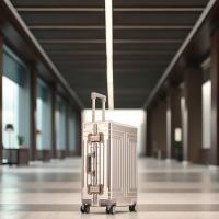 China Soft Handle Four Wheel Suitcase Luxury 360 Degree Rotating Carry On Luggage Tsa Lock for sale